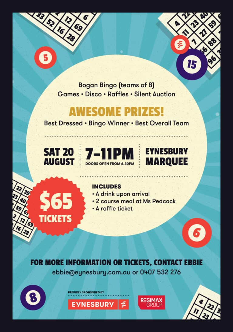 Bogan Bingo Night - Eynesbury